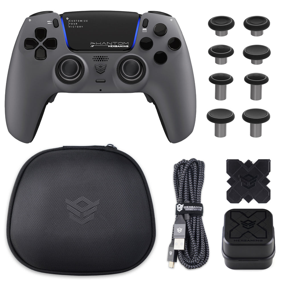 HexGaming Phantom PS5 Controller | Sleek Design & Responsive ...