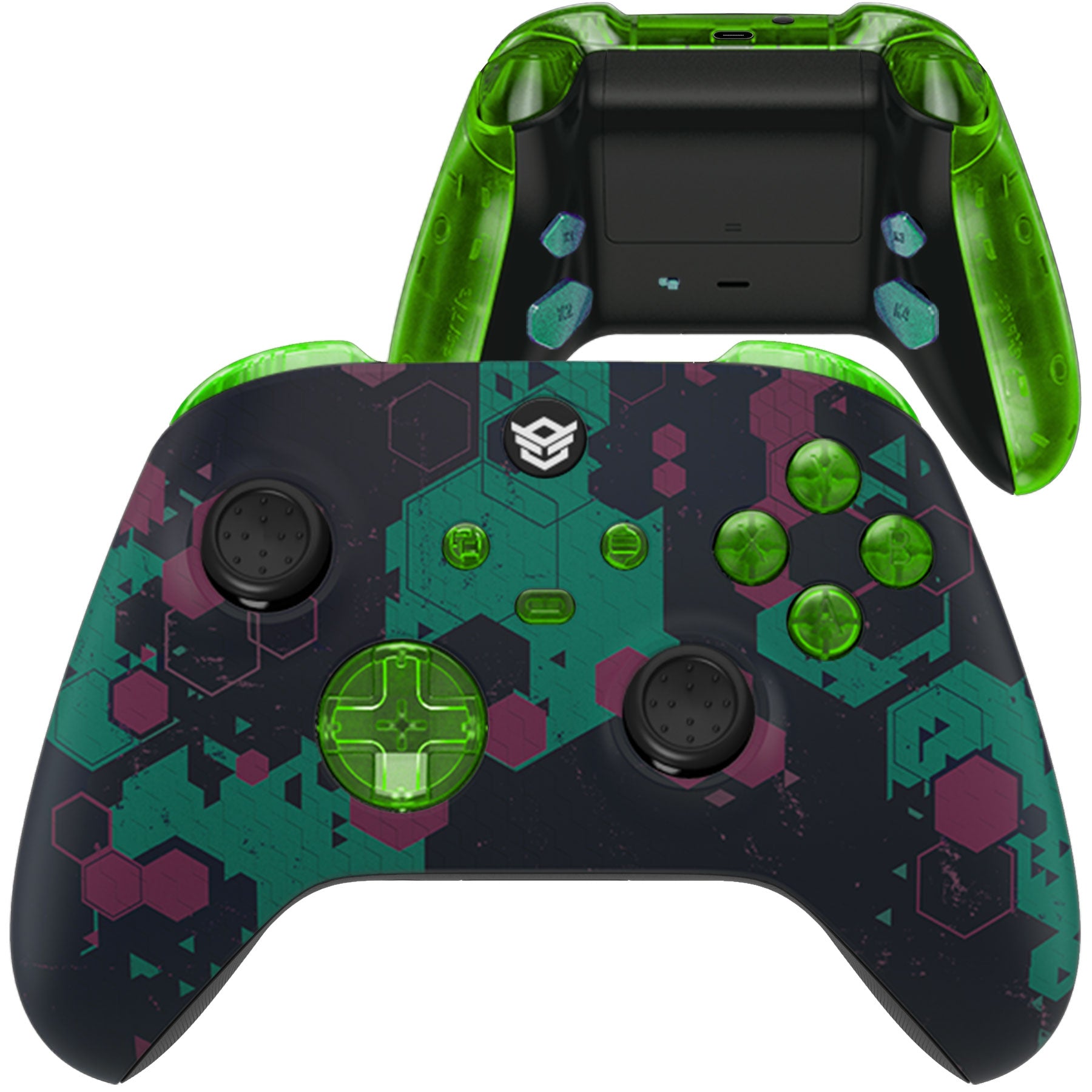 Green Camo Xbox One Controller